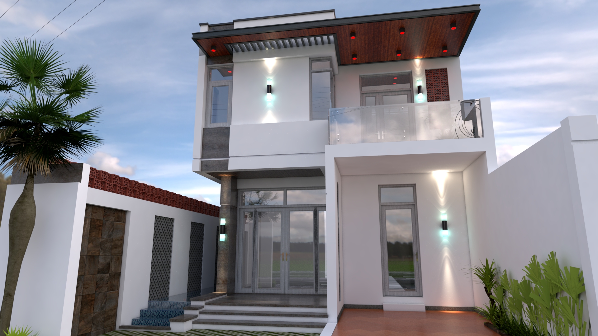 House plans idea 5.5x12 with 5 bedrooms - SamHousePlans