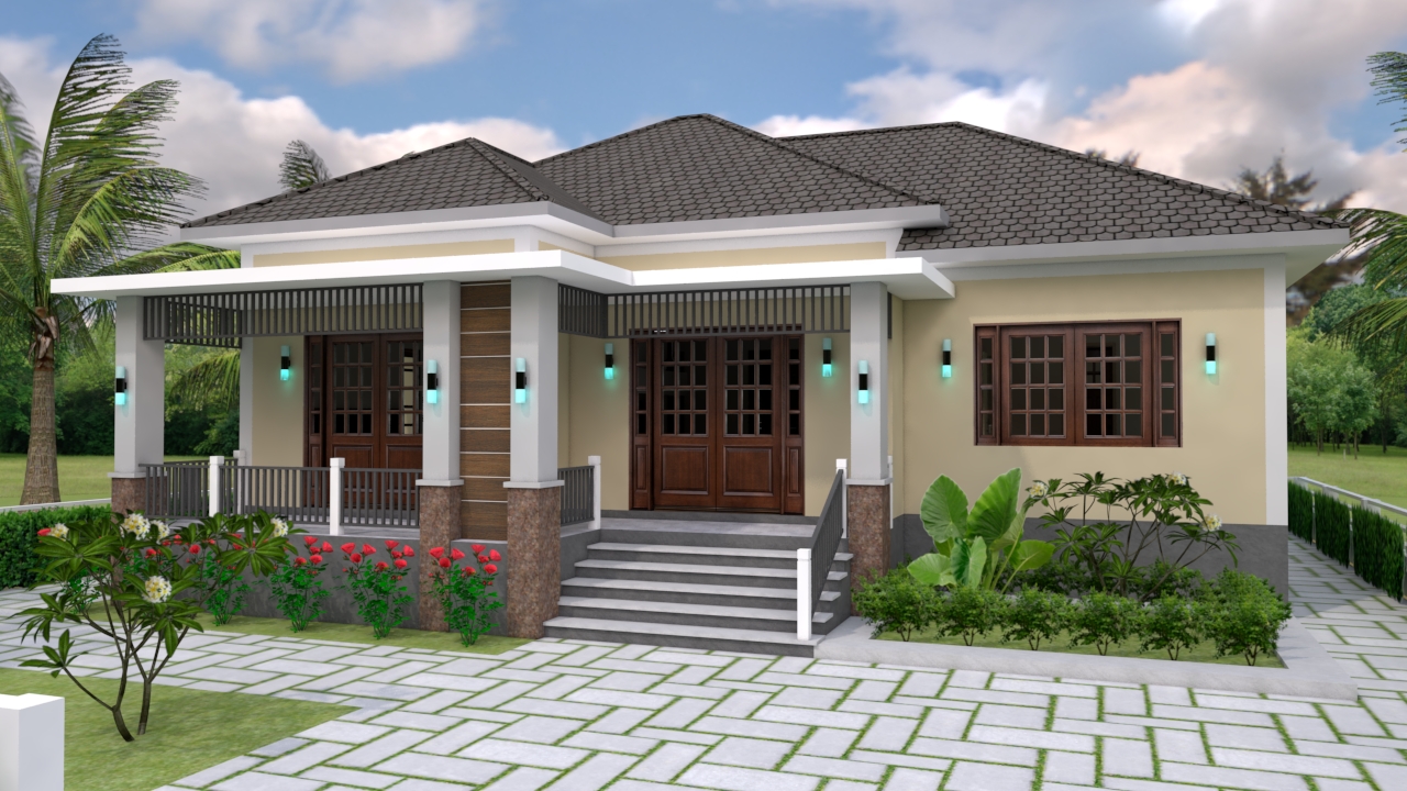 Small house design 7x7 Meters 24x24 Feet - SamHousePlans