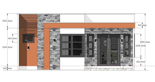 House Plans 8x11 with 3 bedrooms Full Plans - SamHousePlans