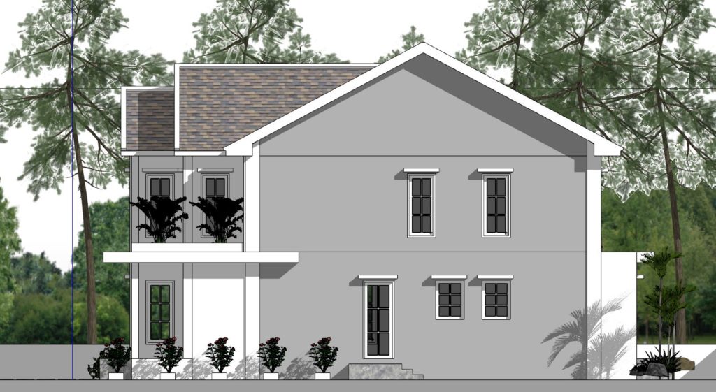 House Plans 7x14 with 3 Bedrooms - SamHousePlans