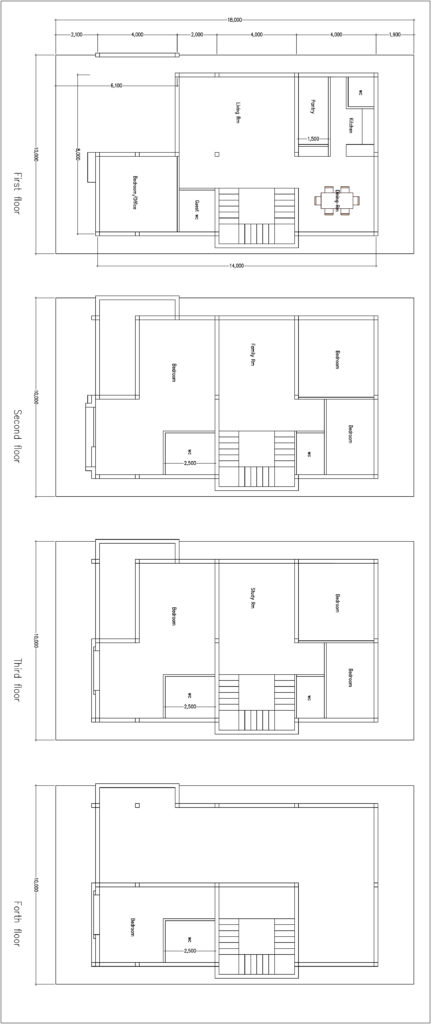 House Plans 8x14 With 8 Bedrooms - SamHousePlans