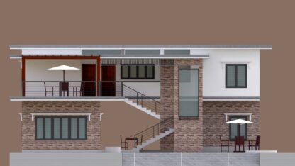 House Plans 15x17 with 5 Bedrooms - SamHousePlans