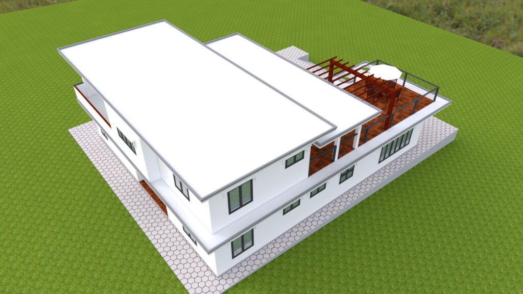 House Plans 15x17 with 5 Bedrooms - SamHousePlans
