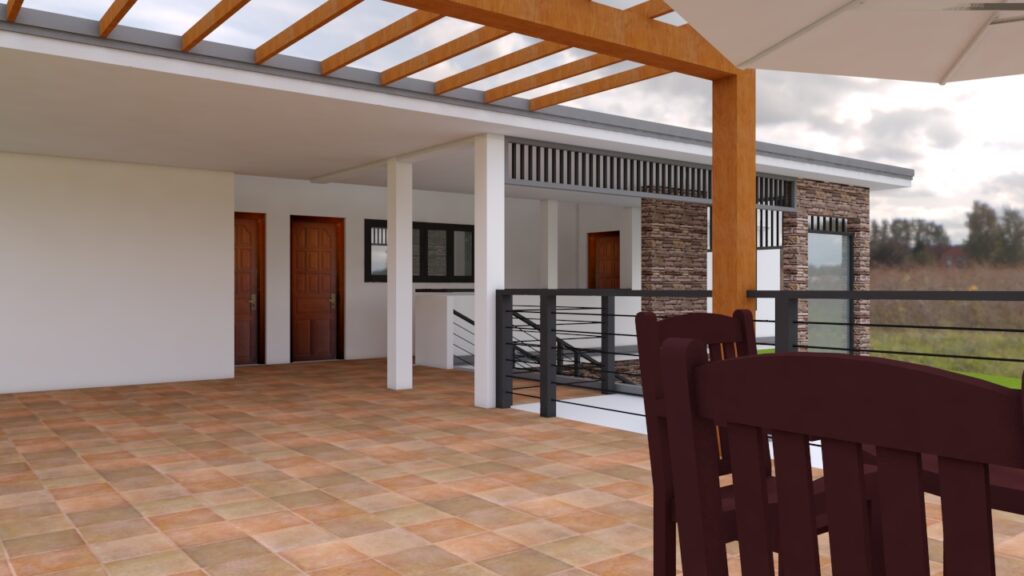 House Plans 15x17 with 5 Bedrooms - SamHousePlans
