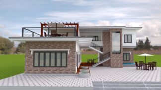 House Plans 15x17 with 5 Bedrooms - SamHousePlans