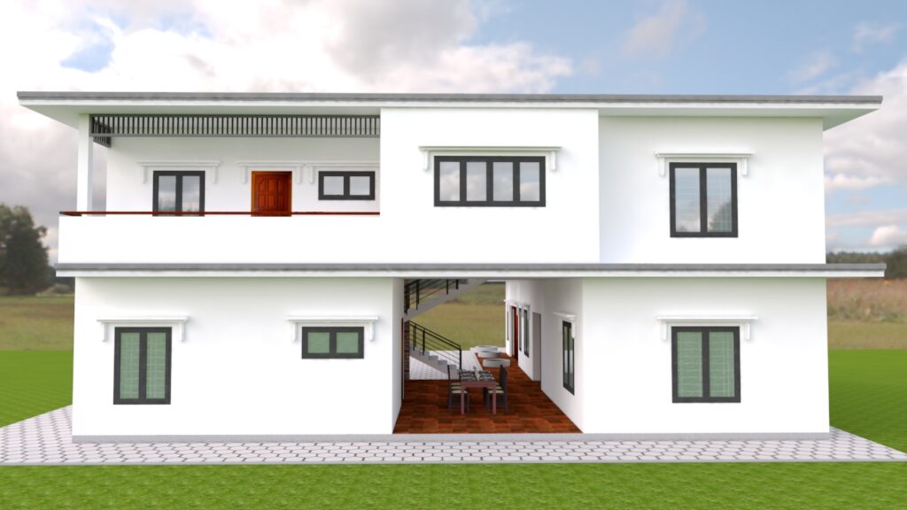 House Plans 15x17 with 5 Bedrooms - SamHousePlans