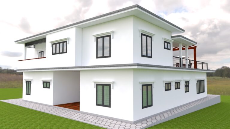 House Plans 15x17 with 5 Bedrooms - SamHousePlans