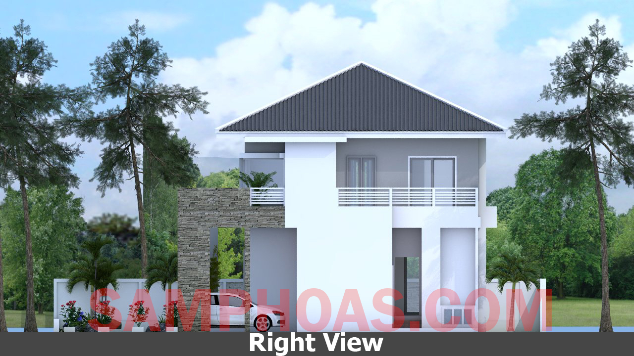 House Plans 12x10 with 5 Bedrooms - SamHousePlans