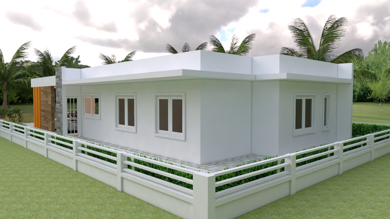 House Plans 10x18 with 3 bedrooms Full Plans - SamHousePlans
