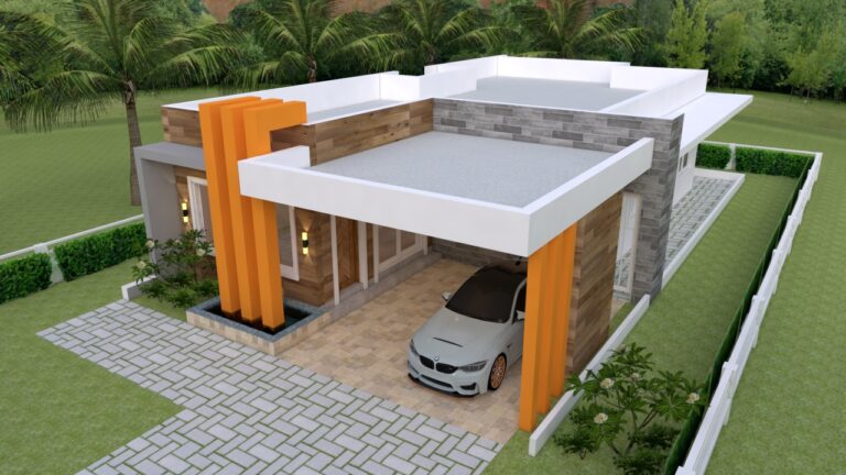 House Plans 10x18 with 3 bedrooms Full Plans - SamHousePlans