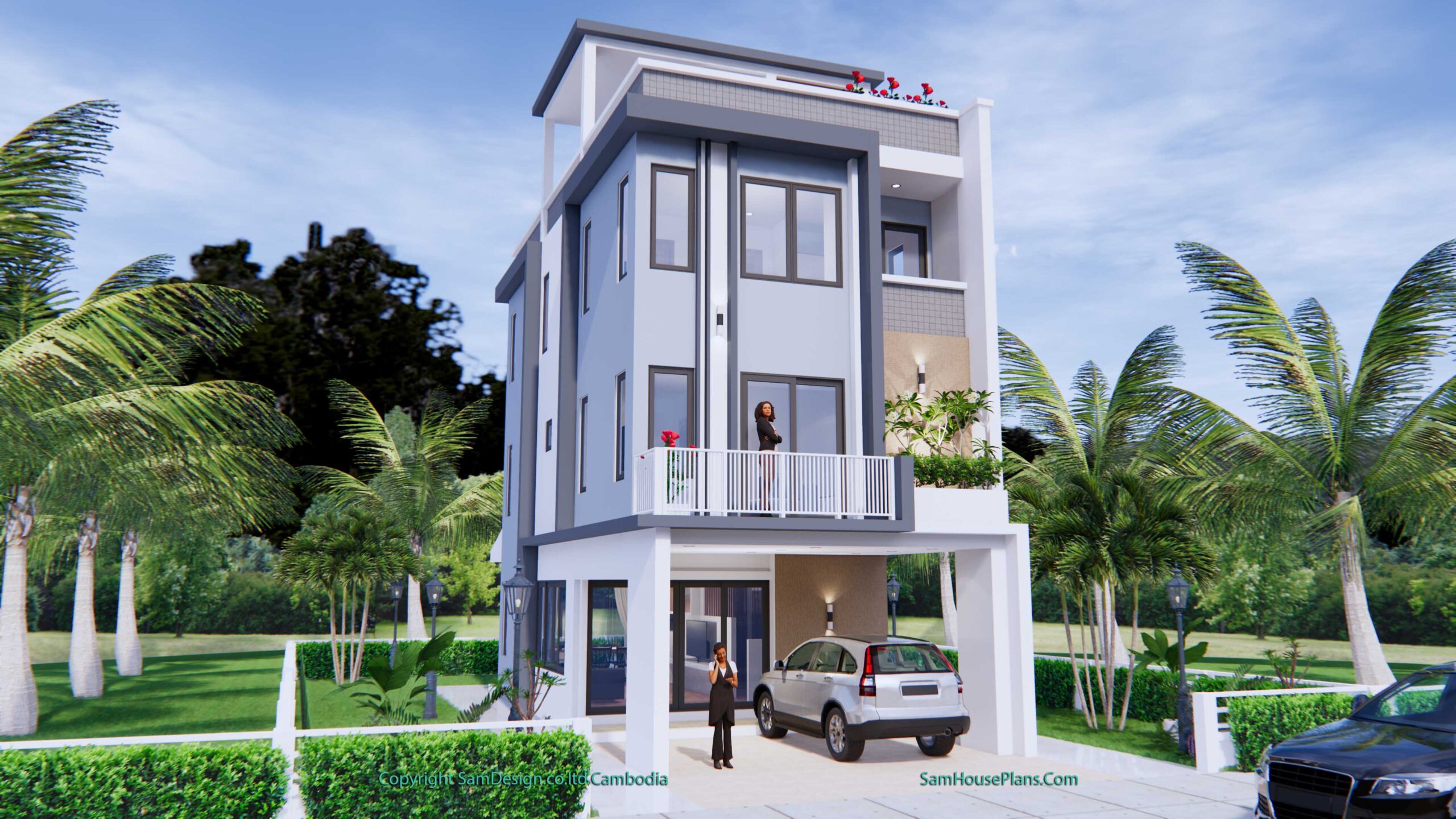 Interior House Design 5.7x13 Meter 19x43 Feet - SamHousePlans Interior House Design 5.7x13 Meter 19x43 Feet - SamHousePlans