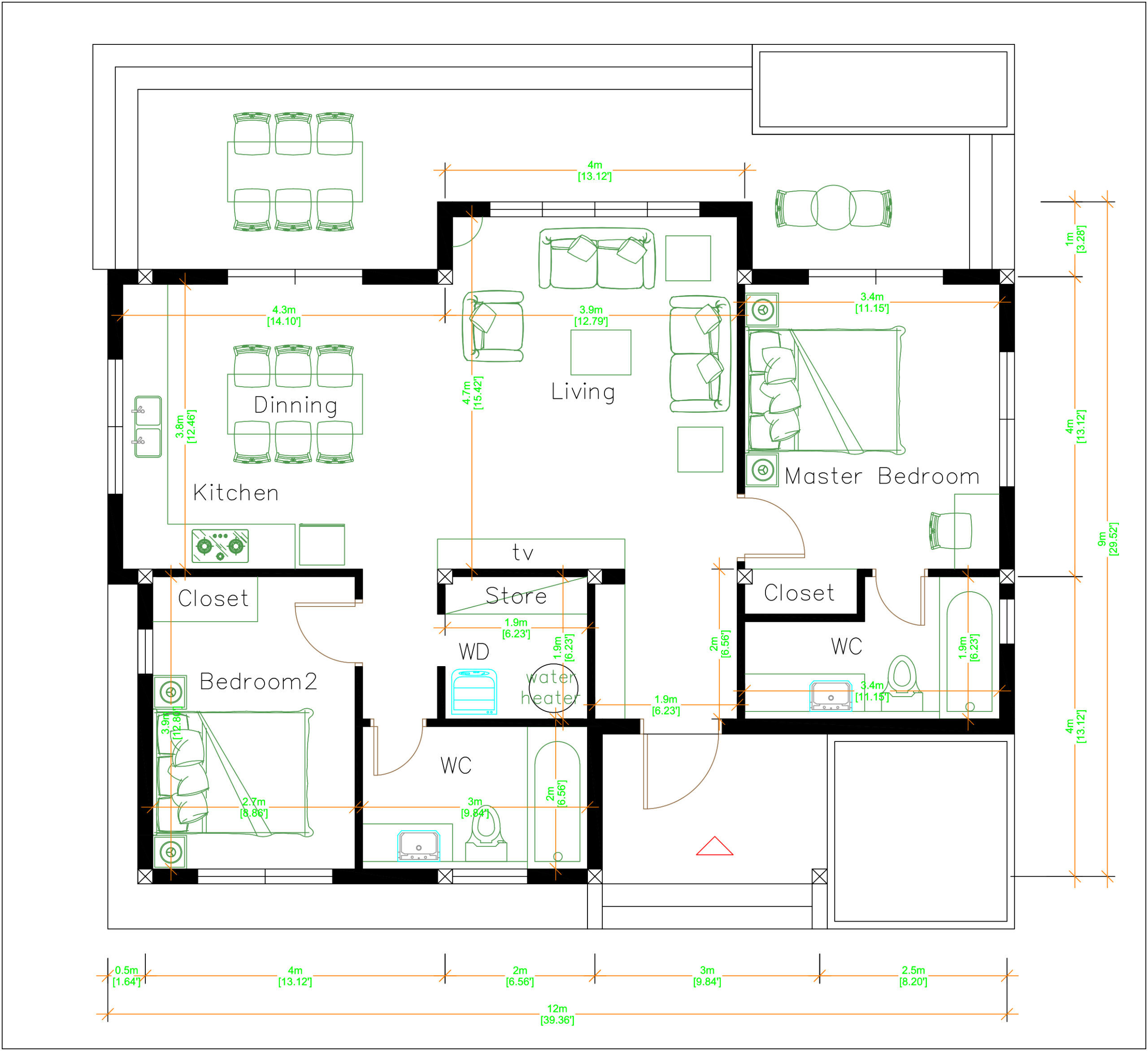 Ground Floor Plan With Dimensions In Meters Pdf Download - Infoupdate.org