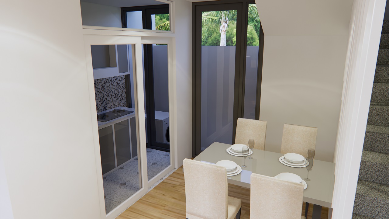Home Designs 5x10 Meter 17x33 Feet 2 Beds - SamHousePlans
