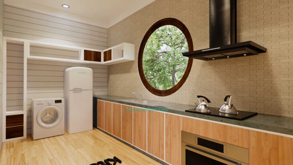 House Design 3D 17x13 Meters 221 sqm 3 Bedrooms - SamHousePlans