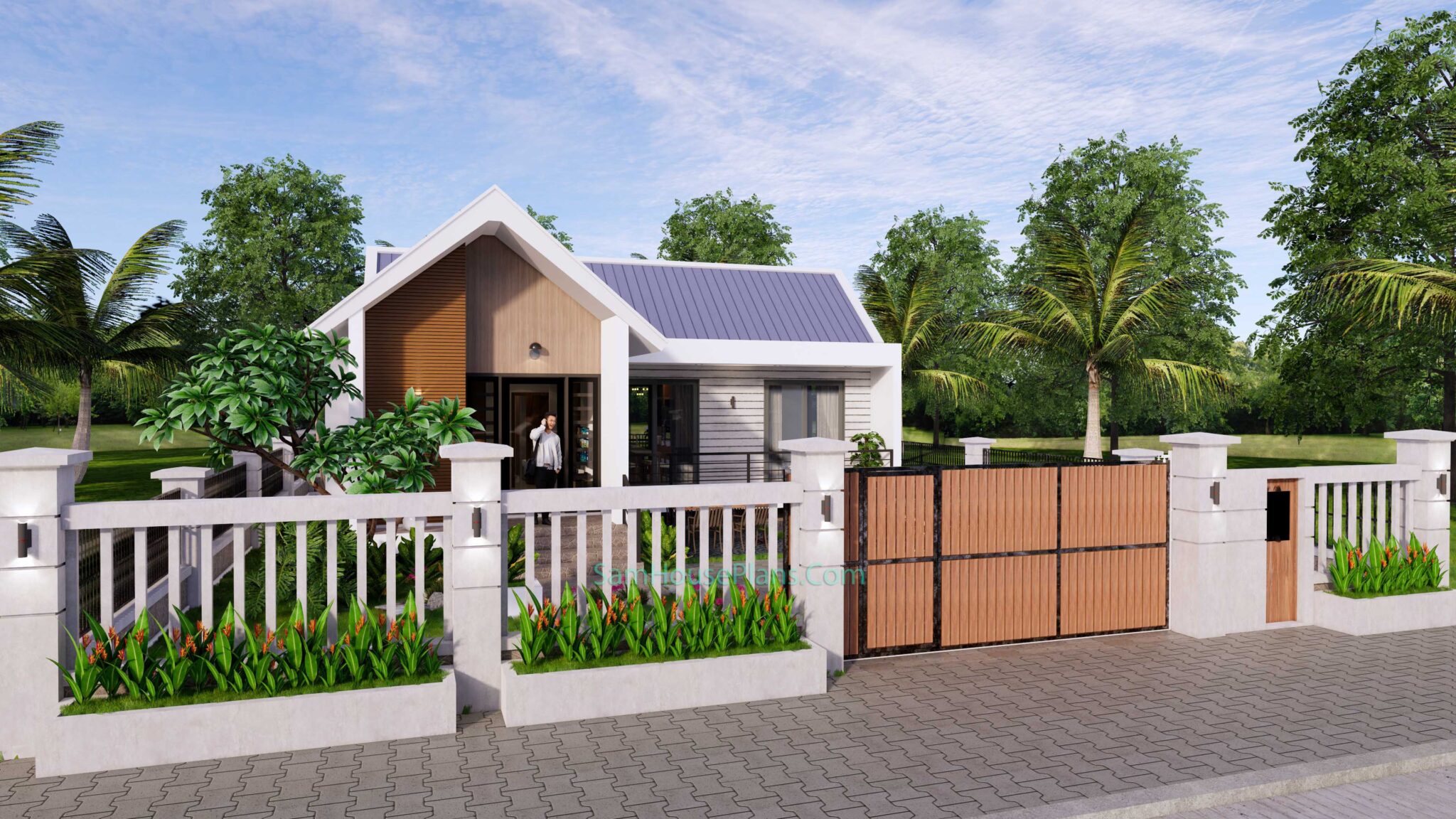 Modern House Design Plan 11x10.5 Full Interior Design - SamHousePlans