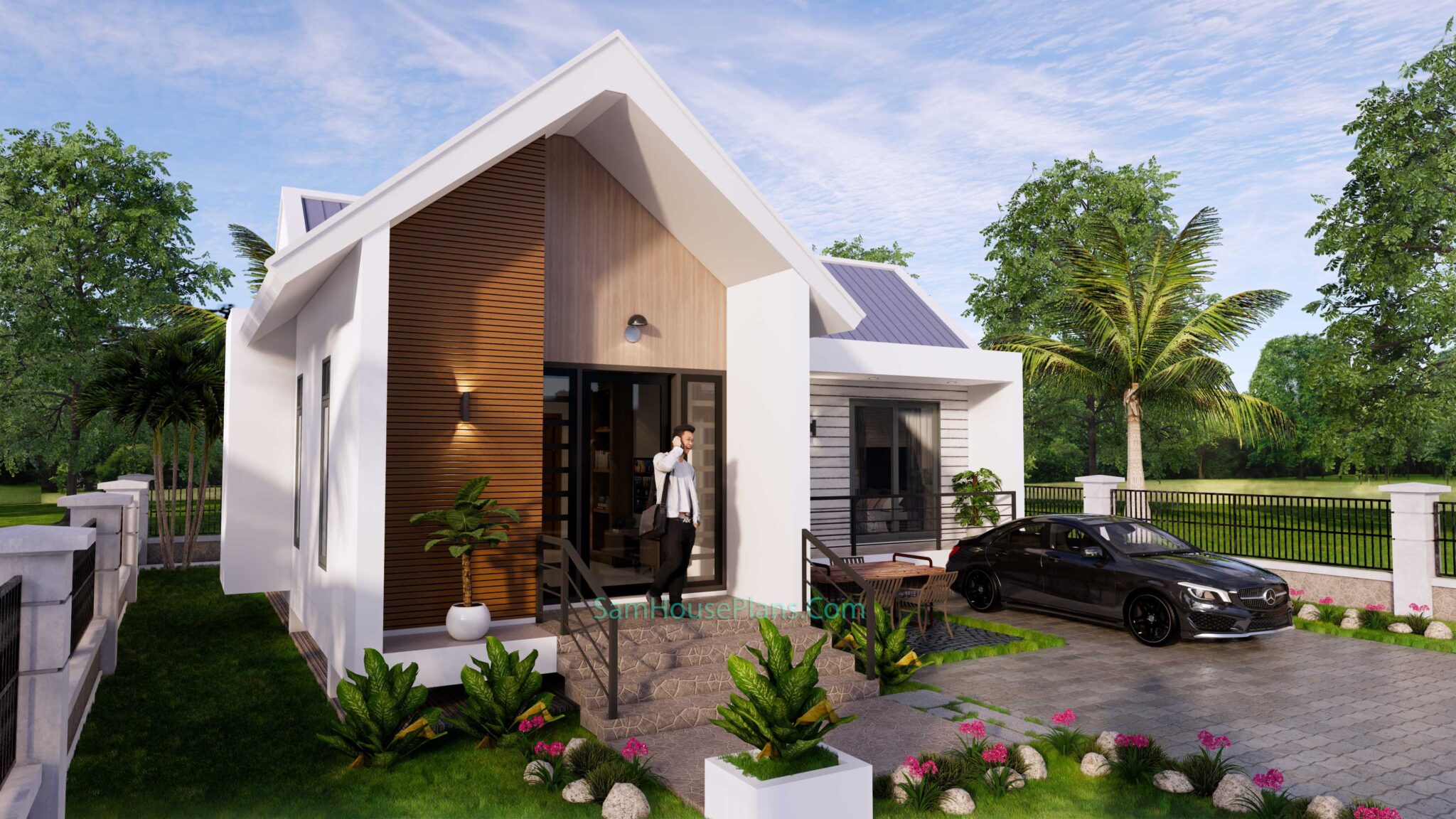 Modern House Design Plan 11x10.5 Full Interior Design - SamHousePlans