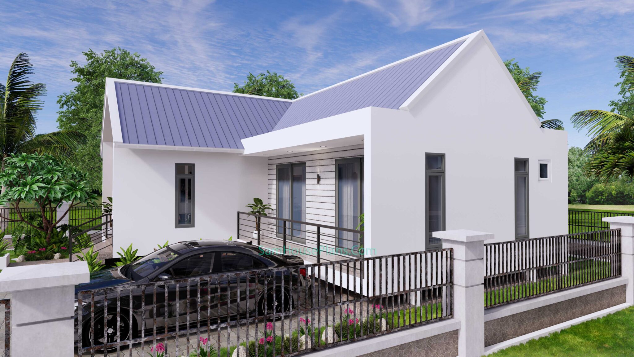 Modern House Design Plan 11x10.5 Full Interior Design - SamHousePlans