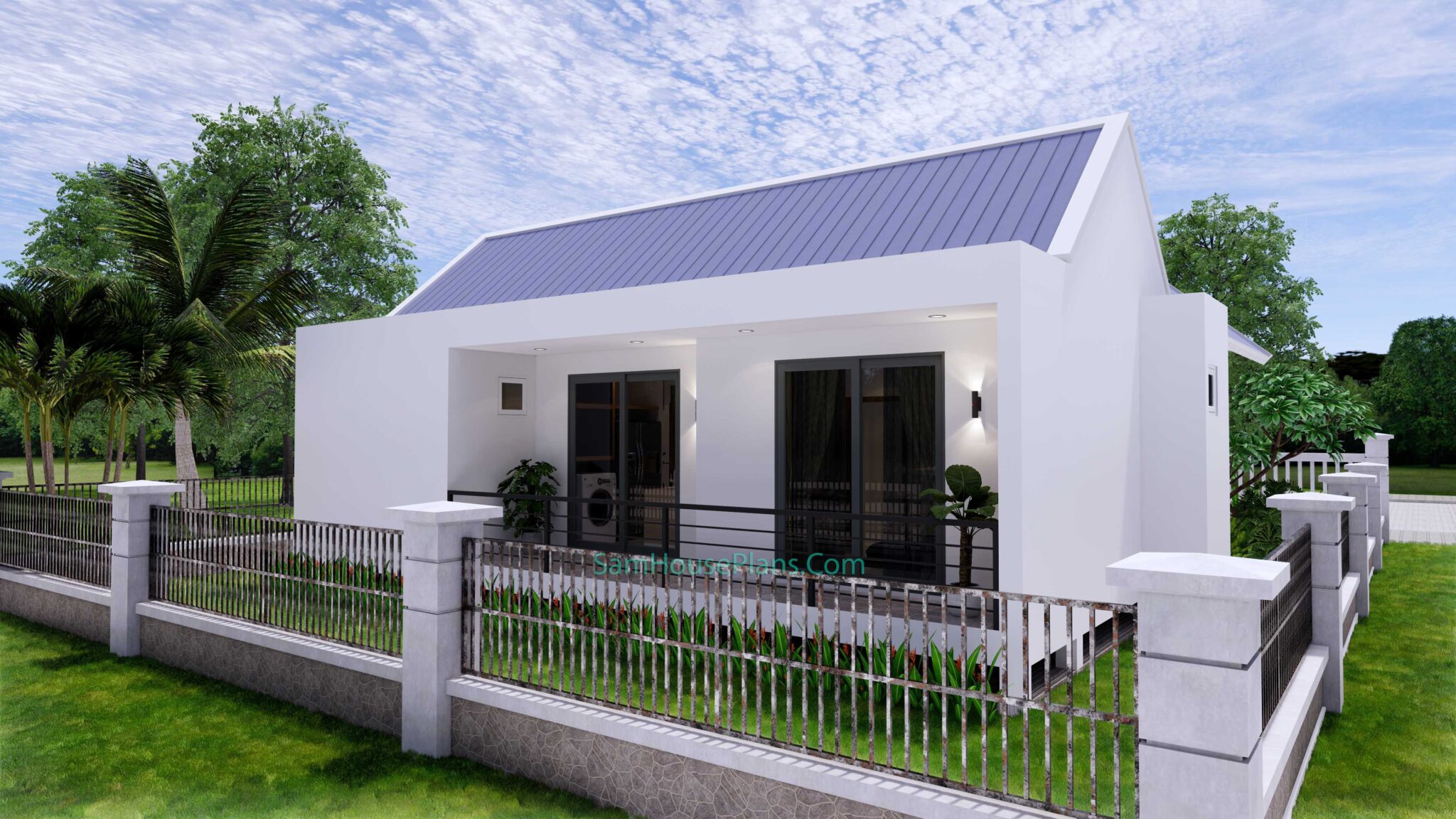 Modern House Design Plan 11x10.5 Full Interior Design - SamHousePlans