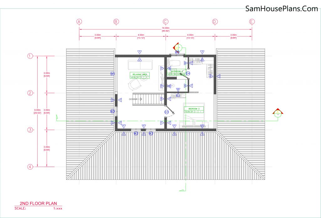House Design Plan 14x9 Meter 46x30 Feet 3 Beds Full PDF Plan ...