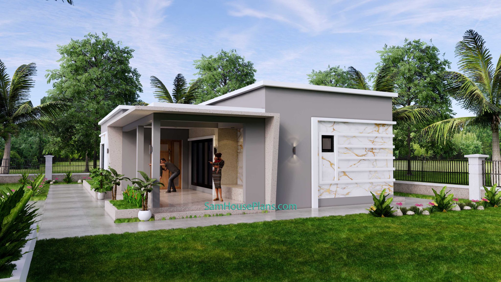 Modern House Design 15x9 M 49x30 Feet PDF Plan - SamHousePlans