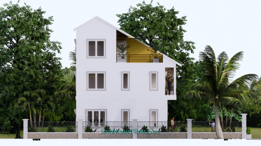 Small House Design 5.5x8 Meter 3 Bedrooms PDF Full Plan - SamHousePlans