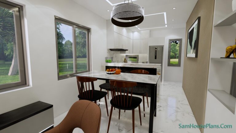 Small House Design 6x12 Meter 2 Beds Free Detailing - SamHousePlans