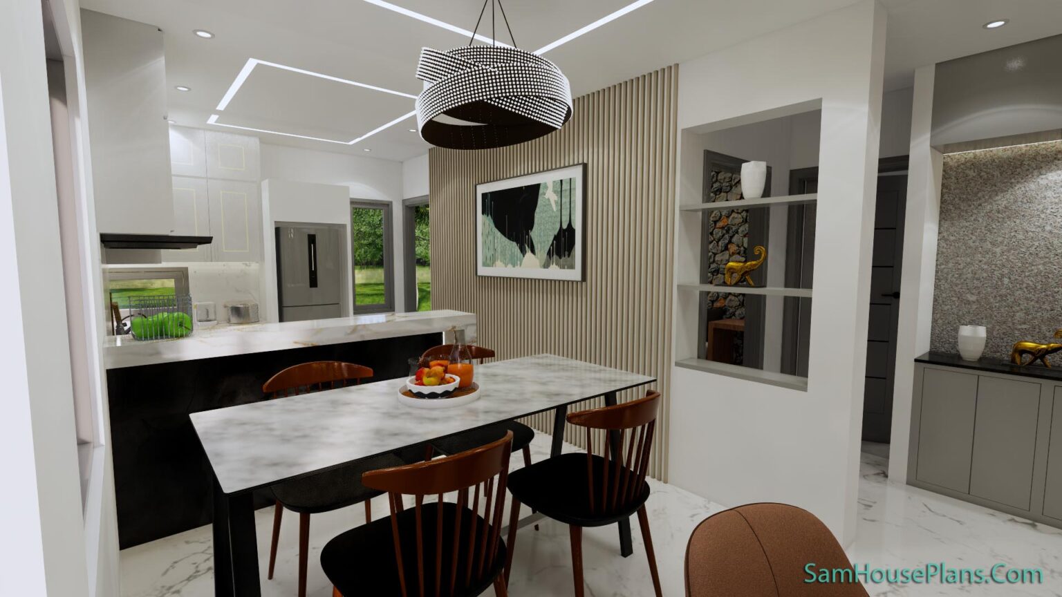 Small House Design 6x12 Meter 2 Beds Free Detailing - SamHousePlans