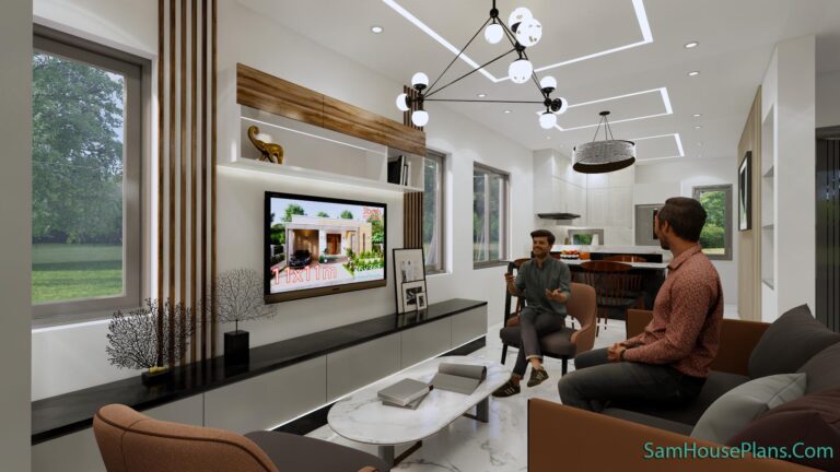 Small House Design 6x12 Meter 2 Beds Free Detailing - SamHousePlans