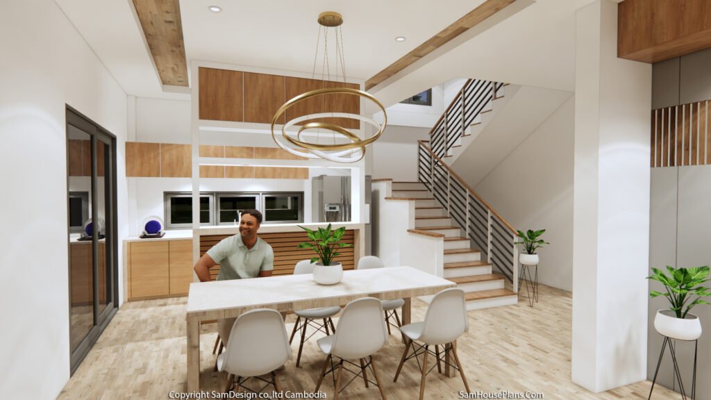 33x30 House Design Plan 10x9 Meter 5 Beds 4 Baths - SamHousePlans