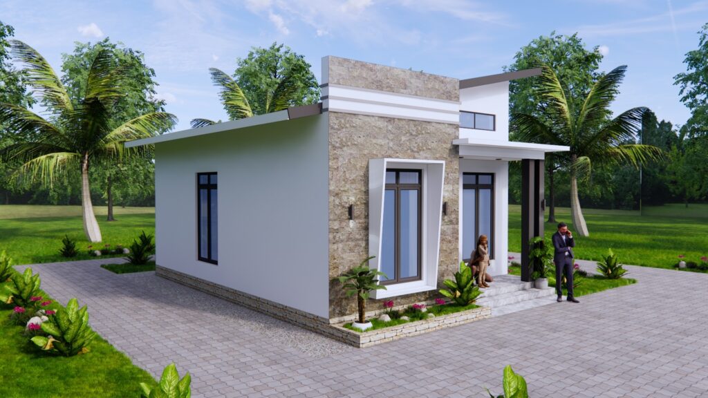 Small House Plan 7x8 Meter Home Design 23x26 Feet 3 Bed 1 bath PDF Full ...