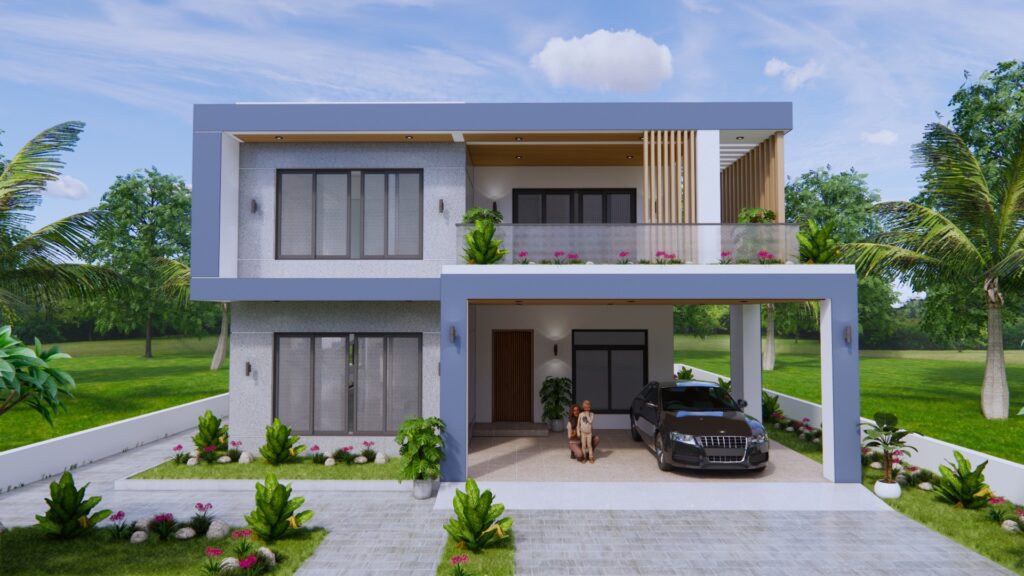 House Plans 3d 30x49 Feet House Design 9x15 Meter 5 Bed - SamHousePlans