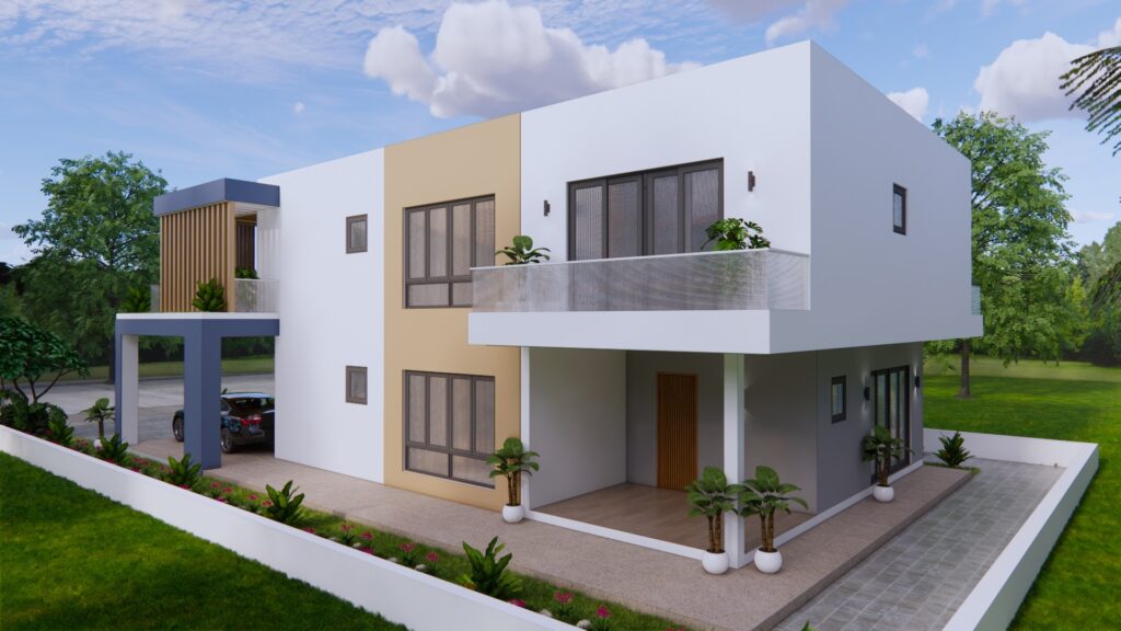 House Plans 3d 30x49 Feet House Design 9x15 Meter 5 Bed - SamHousePlans