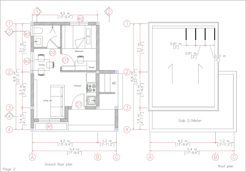13x20 Small House Design 4x6 Meter House Plan 1 Bed - SamHousePlans