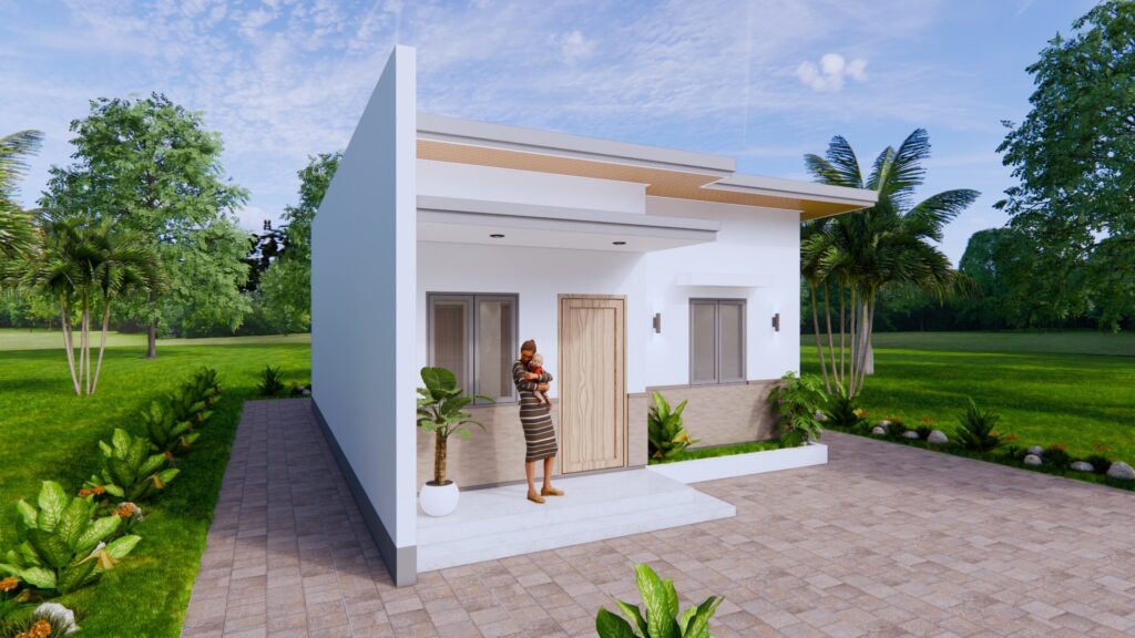 20x33 Small House Plan 6x10 Meter 2 Bed 1 Bath - SamHousePlans