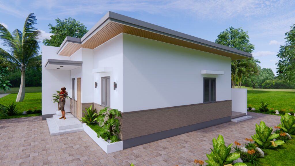 20x33 Small House Plan 6x10 Meter 2 Bed 1 Bath - SamHousePlans